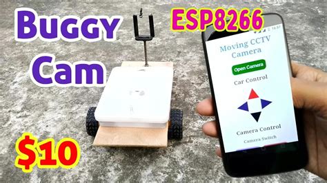 Awesome Buggy Cam Using Esp8266 Arduino Wifi Controlled Moving Cctv Camera Diy Som Tips