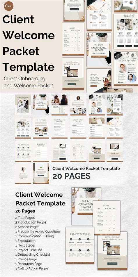 Client Welcome Packet Canva Template Artofit
