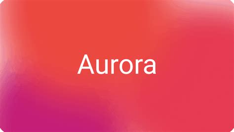 Aurora Ui How To Create With Css