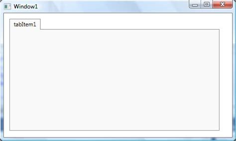Using Xaml Tabcontrol In Wpf