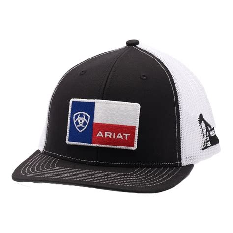Ariat Mandf Mens Texas Flag Logo Mesh Cap Stylish Western Hat