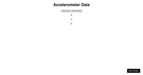 React Accelerometer Examples Codesandbox