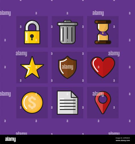 Set Of Icons Miscellaneous Stock Vector Image Art Alamy