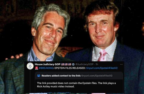 House Republicans Share Epstein Files Link That Redirects To Famous