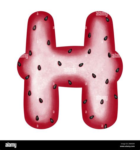 Watermelon Alphabet Letter H Clipart Summer Watermelon Alphabet