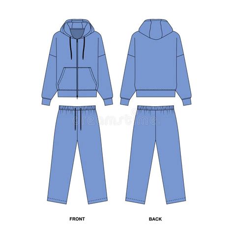 Sweat Pants Hoodie Template Stock Illustrations 65 Sweat Pants Hoodie