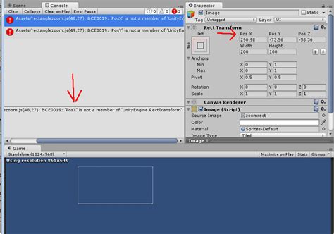 PosX Is Not A Member Of UnityEngine RectTransform Unity Engine