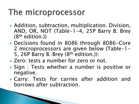 Ppt Microprocessor And Microcontrollers Cse 3501 Lecture 3 Powerpoint Presentation Id