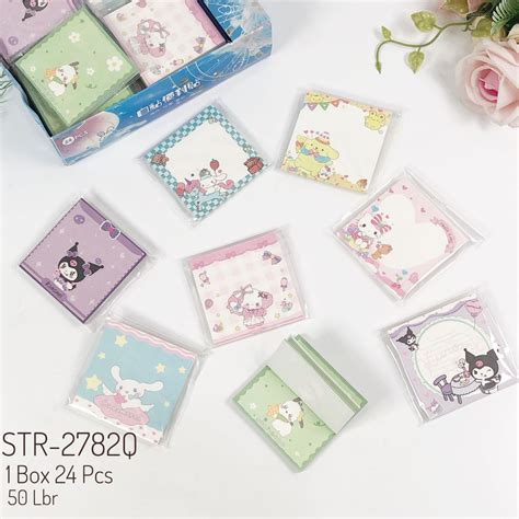 Post It Sanrio Sticky Notes Kuromi Sanrio Melody Character Shopee