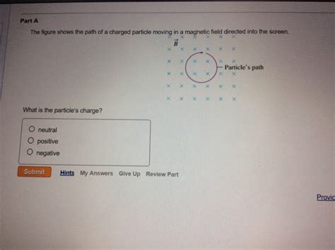 Solved The Figure Shows The Path Of A Charged Particle Chegg