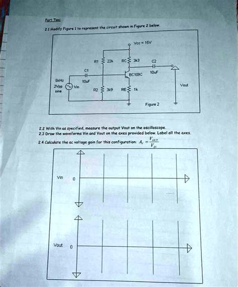 Solved Simulate The Given Circuit And Get The Input And Output Waveforms As Well As The