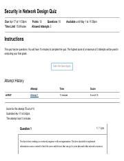 Security In Network Design Quiz Attempt Pdf Security In Network Design Quiz Due Apr At