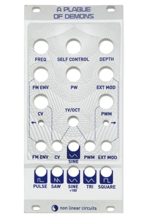 Plague Of Demons Panel White Magpie Modular Modular Addict Synth Diy