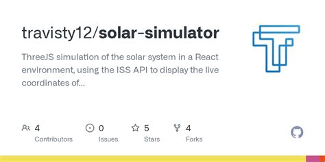 Github Travisty12solar Simulator Threejs Simulation Of The Solar System In A React