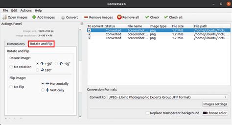 how to batch process images using converseen in ubuntu 20 04 linuxways