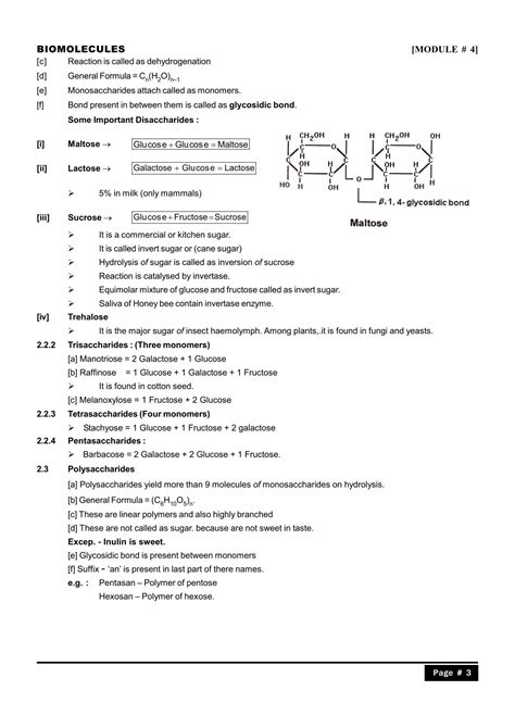 Chemistry Class 12 Biomolecules Notes For Iit Jee And Neet