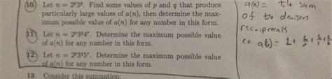 Solved Let N P Q Find Some Values Of P And Q That Chegg Com