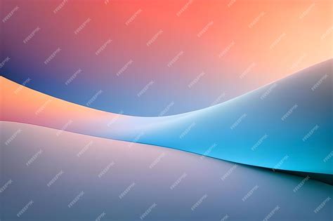 Premium Ai Image Abstract Background With Gentle Curves And Soothing Color Gradients Creating