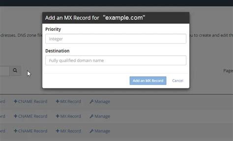 How To Set MX Records Using The CPanel Zone Editor InMotion Hosting