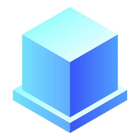 Premium Vector Blue Cube Icon Isometric Of Blue Cube Vector Icon For Web Design Isolated On
