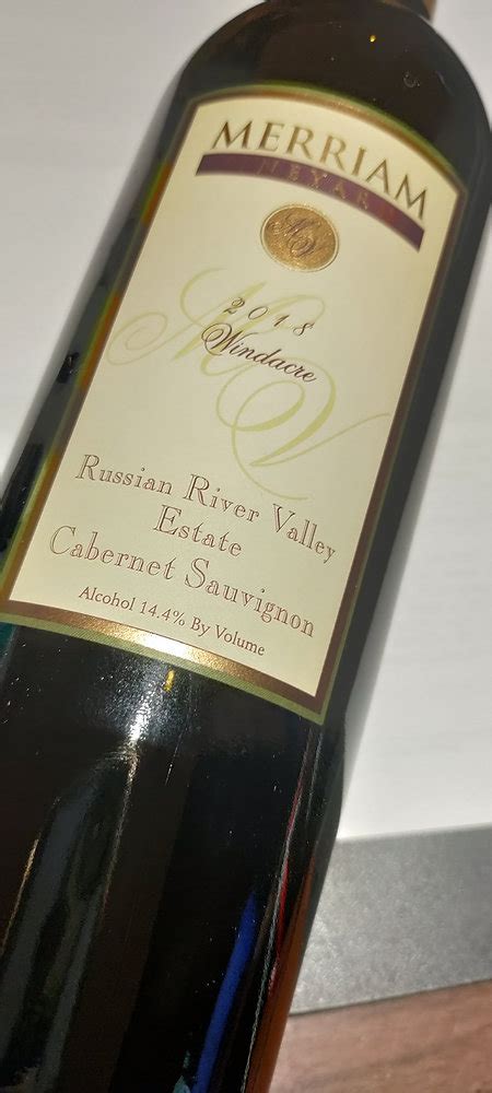 Wine Review Merriam Vineyards 2018 Estate Windacre Vineyard Cabernet Sauvignon 60