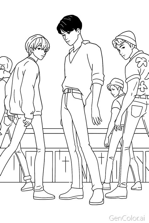 Free Saja Boys Kpop Demon Hunters Coloring Pages Generator 41 Saja