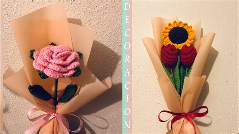 Como Envolver Un Ramo De Flores Crochet Cualquier Tipo De Papel Youtube