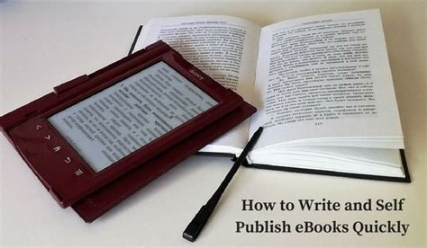 How To Write And Self Publish Ebooks Quickly