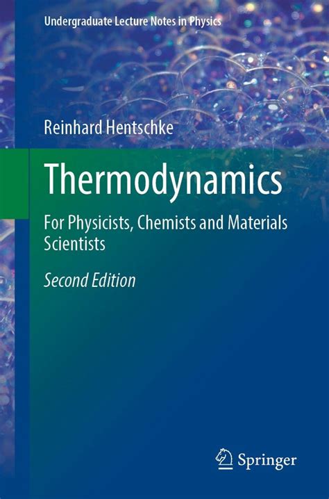 Thermodynamics For Physicists Chemists And Materials Scientists 2nd Edition Premiumjs Store