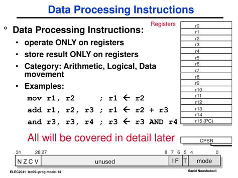 PPT ELEC2041 Microprocessors And Interfacing Lecture 5 Programmers