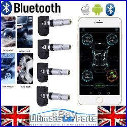 Bluetooth Car Auto TPMS Tyre Tire Pressure Monitoring System 4 Built In Sensors Tire Pressure