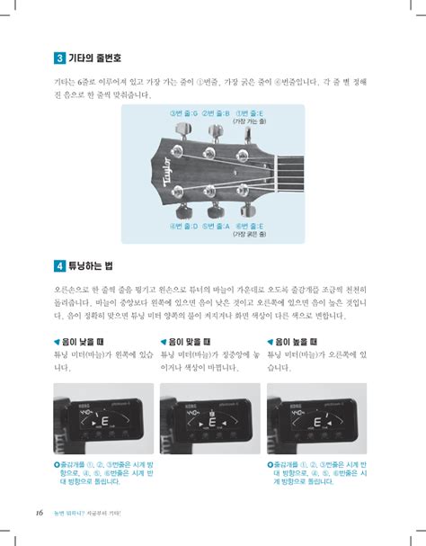 Lesson 1 기타 기초 배우기