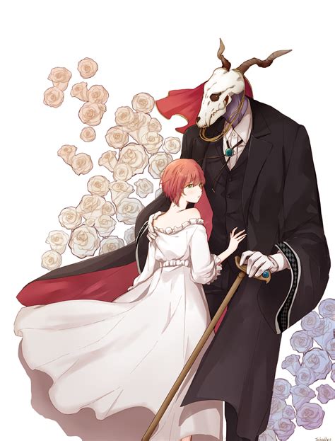 Hatori Chise And Elias Ainsworth Mahou Tsukai No Yome Drawn By