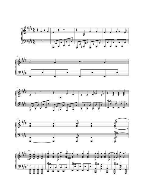 Дурак и молния Король и Шут Sheet Music For Piano Solo