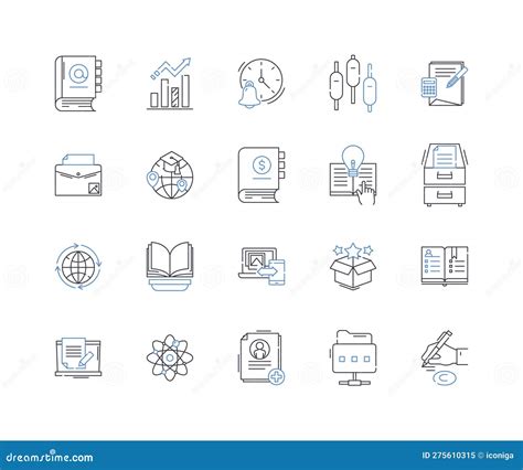 Artificial Technology Line Icons Collection Automation Robotics Algorithms Intelligence