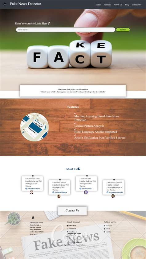 GitHub Siddhesh Fake News Detection The Project Focuses On Identification Of Fake