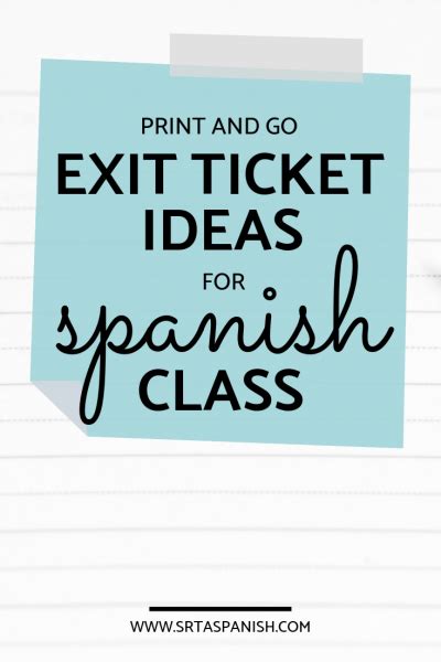 exit ticket ideas for language class artofit