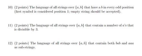 Solved Give Regular Expressions For The Following Languages Chegg