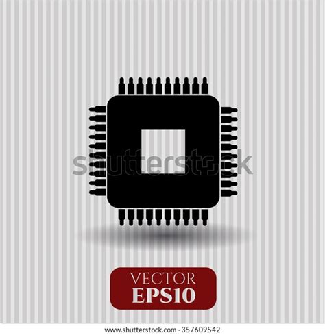 Microchip Microprocessor Symbol Stock Vector Royalty Free Shutterstock