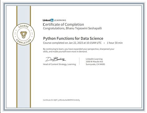 Bhanu Tejaswini Seshapalli On Linkedin Pythonfordatascience