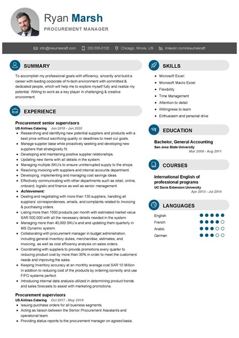 Procurement Manager Resume Sample In 2026 Resumekraft