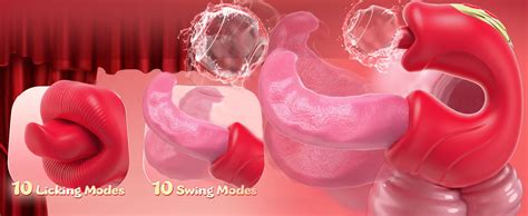 Tongue Vibrator Women Sex Toys App 3 In 1 Tongue Toy For Women Rose