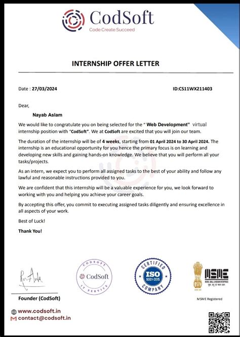 Nayab Aslam On Linkedin Codesoft Itinitiative Ai Webdevelopment