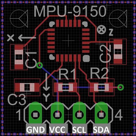 Tiny 9 Axis Mpu 9150 Breakout Board From Bigshades92 On Tindie