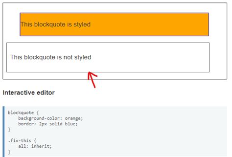Interactive Editor Doesnt Respond As Expected With Inheritance · Issue 27121 · Mdncontent
