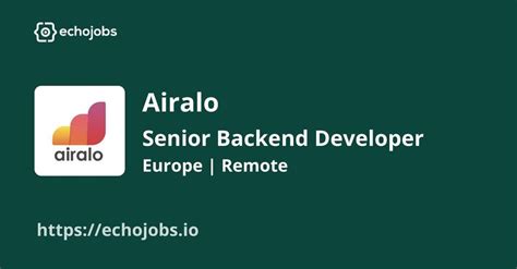 airalo is hiring senior backend developer europe remote [javascript