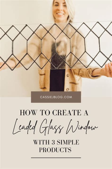 How To Create An Inexpensive DIY Faux Leaded Glass Window Leaded Glass Diy Stained Glass