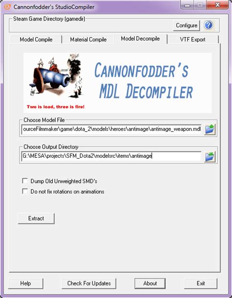 decompile the models and animations mesa