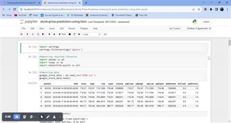 Md Afroz Alam On Linkedin Bharatintern Stockpriceprediction
