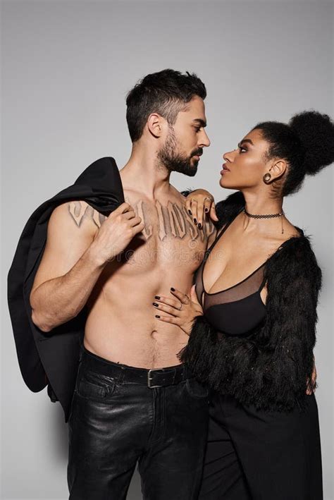A Seductive Couple Shares An Intimate Stock Image Image Of Expressive